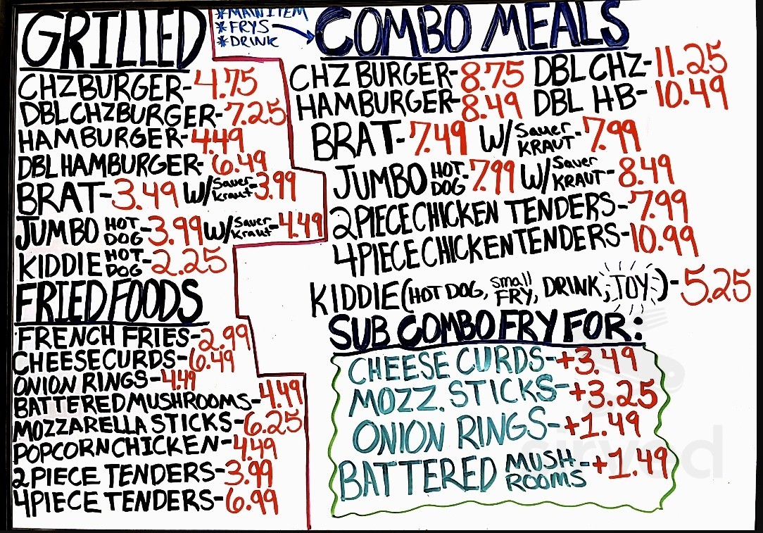 Menu - Cecil WI's Meat 'N Treat | Sirved