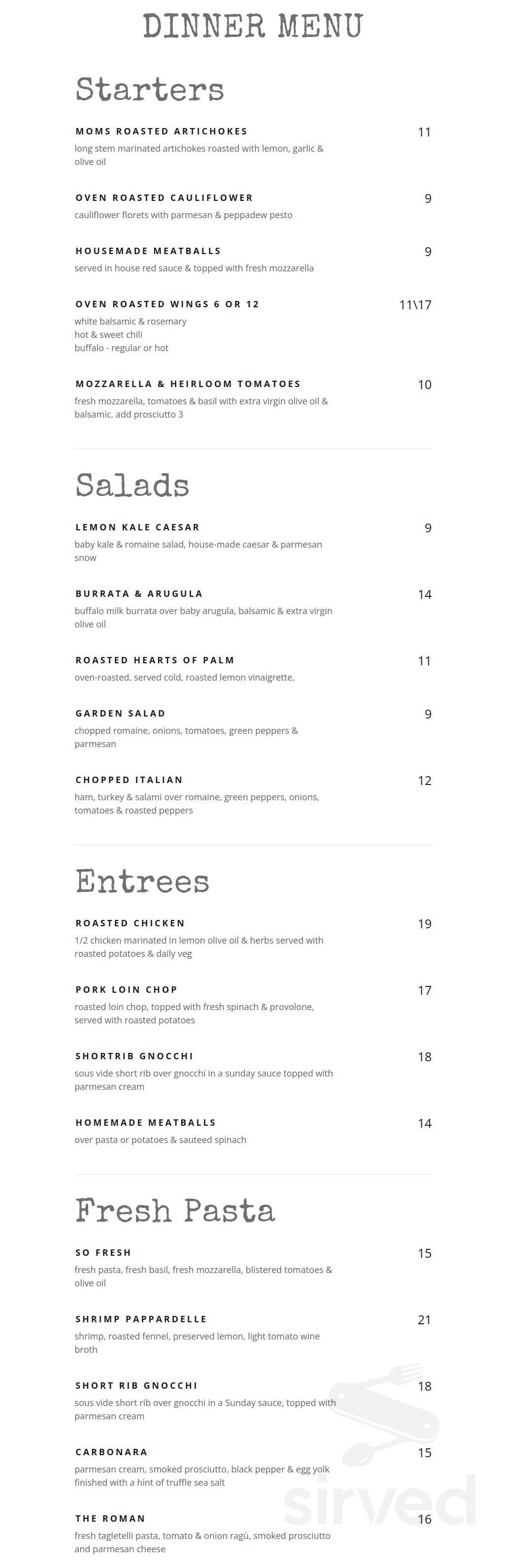 Local Pizza menu in Osprey, Florida, USA