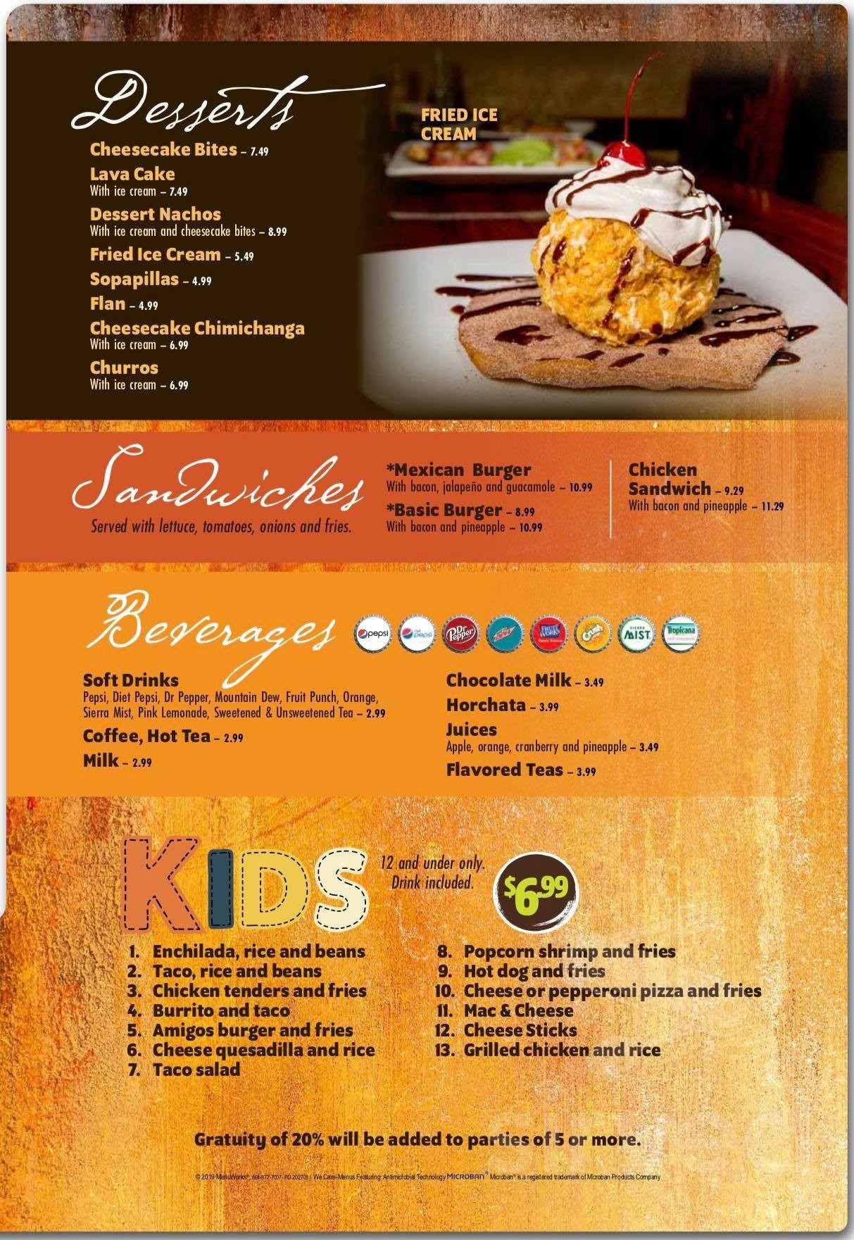 Gran Maya Mexican Grill menu in Virginia Beach, Virginia, USA