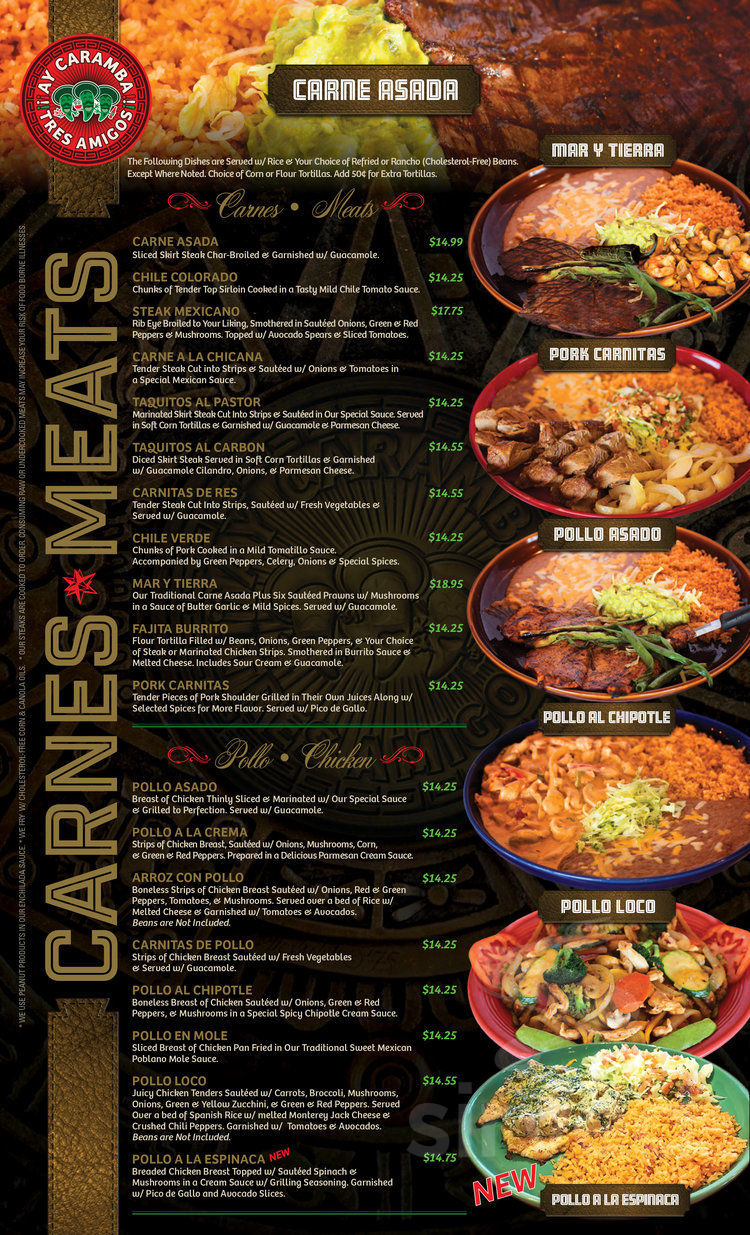 Ay Caramba Mexican Grill menu in Yakima, Washington, USA