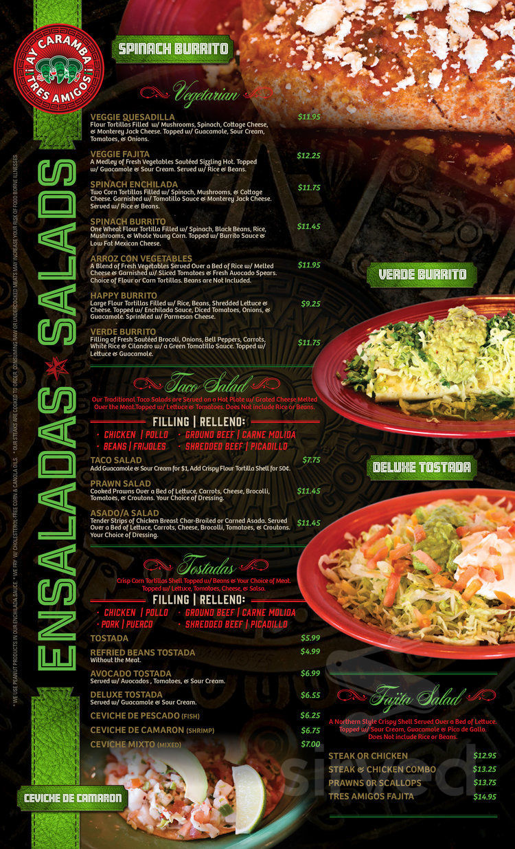 Ay Caramba Mexican Grill menu in Yakima, Washington, USA