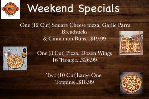 Fat Angelo's menu in Pittsburgh, Pennsylvania, USA