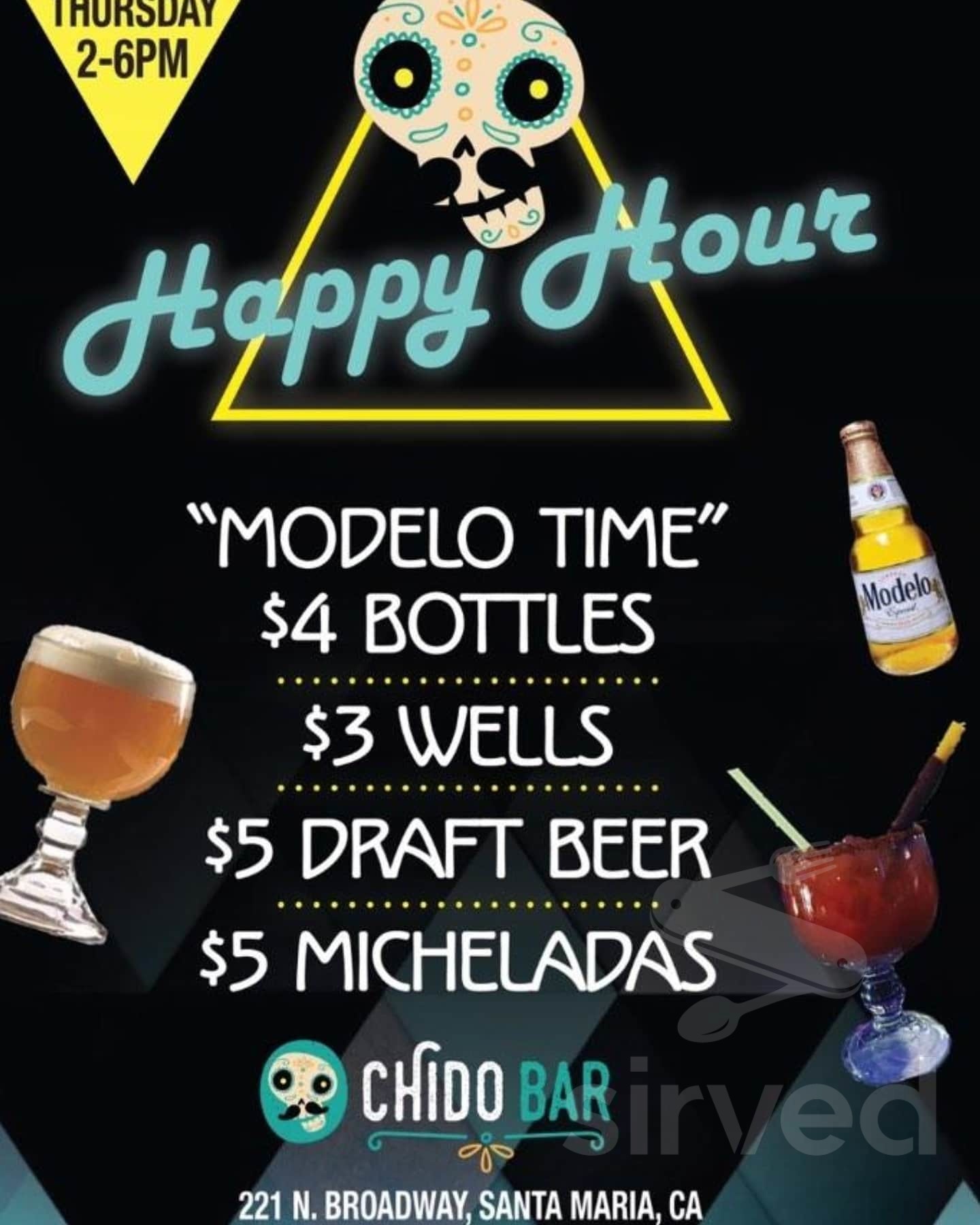 Chido Bar menu in Santa Maria, California, USA