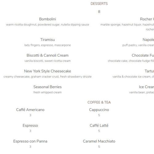 Matteo's of Huntington menu in Huntington Station, New York, USA