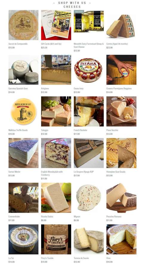 The Village Cheese Shop menu in Mattituck, New York, USA