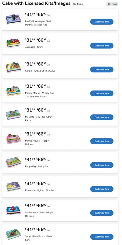 Kroger Deli menu in Richmond, Michigan, USA