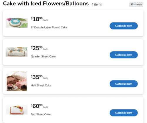 Kroger Deli menu in Richmond, Michigan, USA