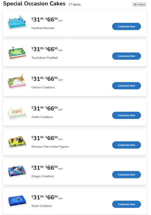 Kroger Deli menu in Richmond, Michigan, USA