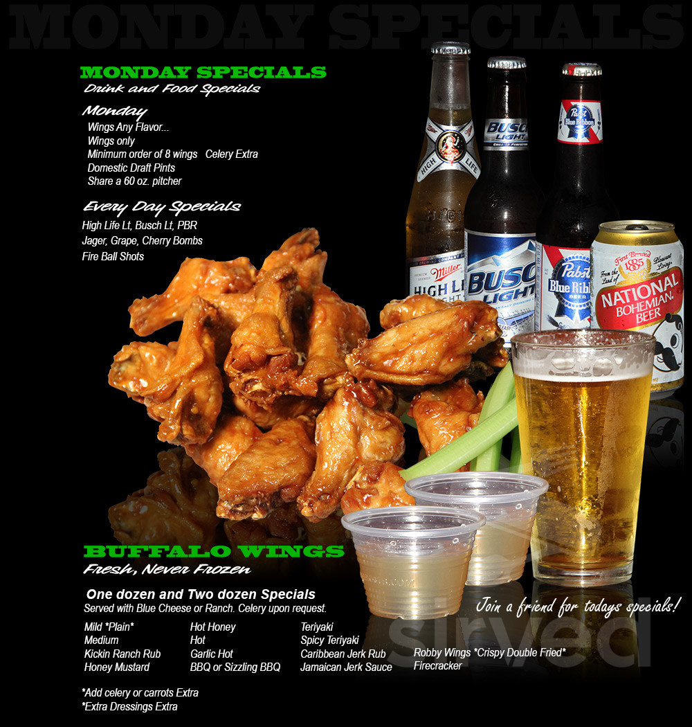Kristophers Sports Bar menu in Matthews, North Carolina, USA