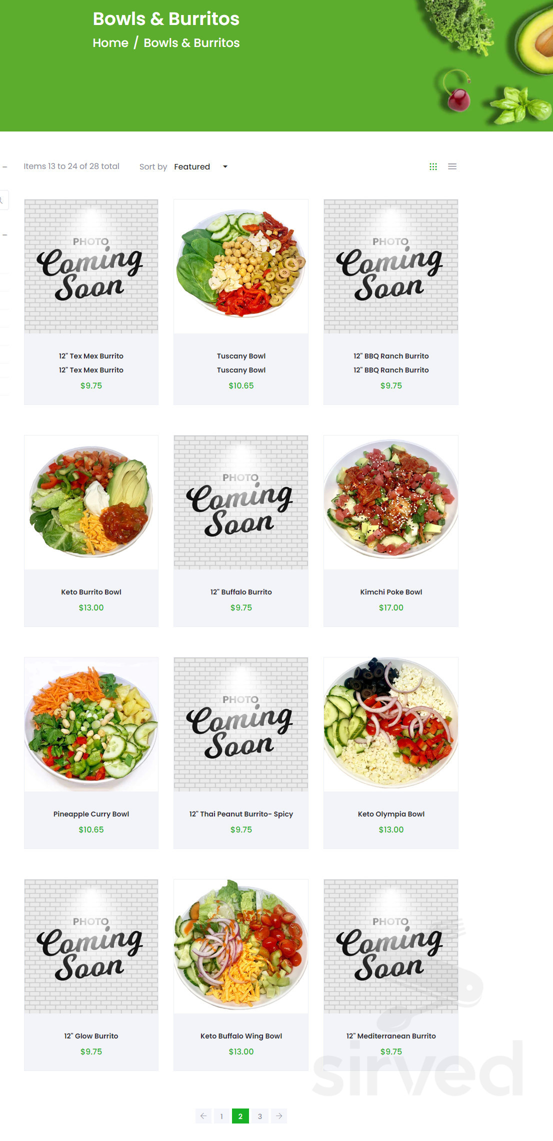 Urban Cravings menus in Grimsby, Ontario, Canada