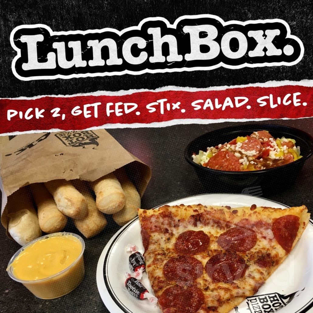 HotBox Pizza menu in Columbus, Indiana, USA