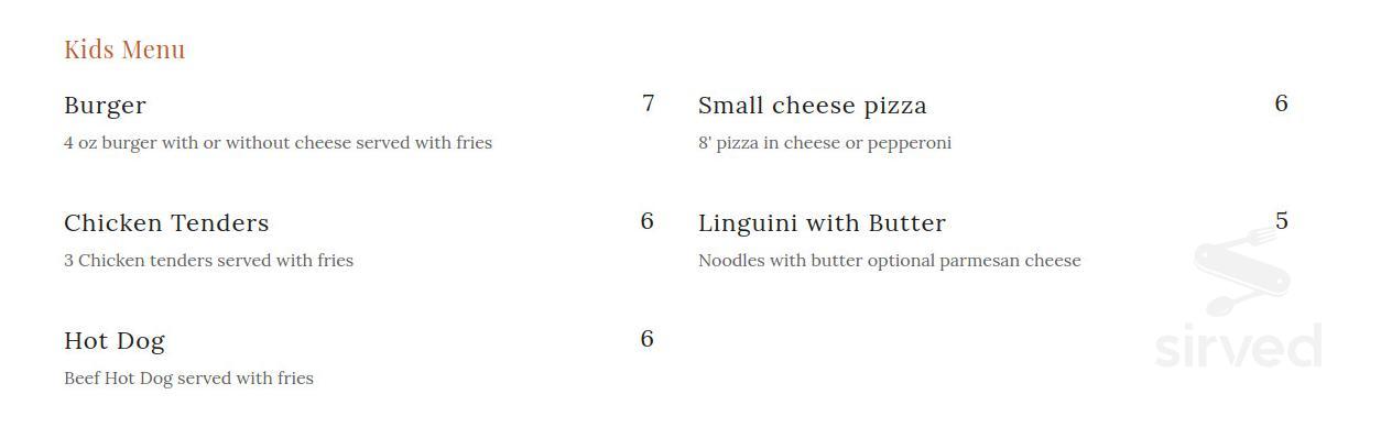 SandBar Hull menu in Hull, Massachusetts, USA