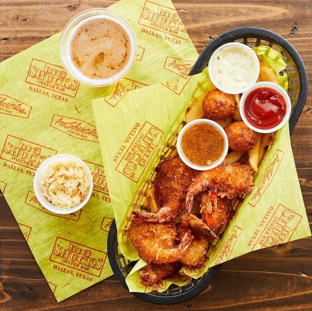 Big Shucks Oyster Bar menu in Dallas, Texas, USA