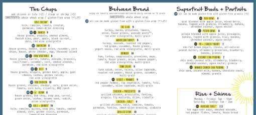 Menu for Original Chop Shop - Phoenix, AZ | Sirved