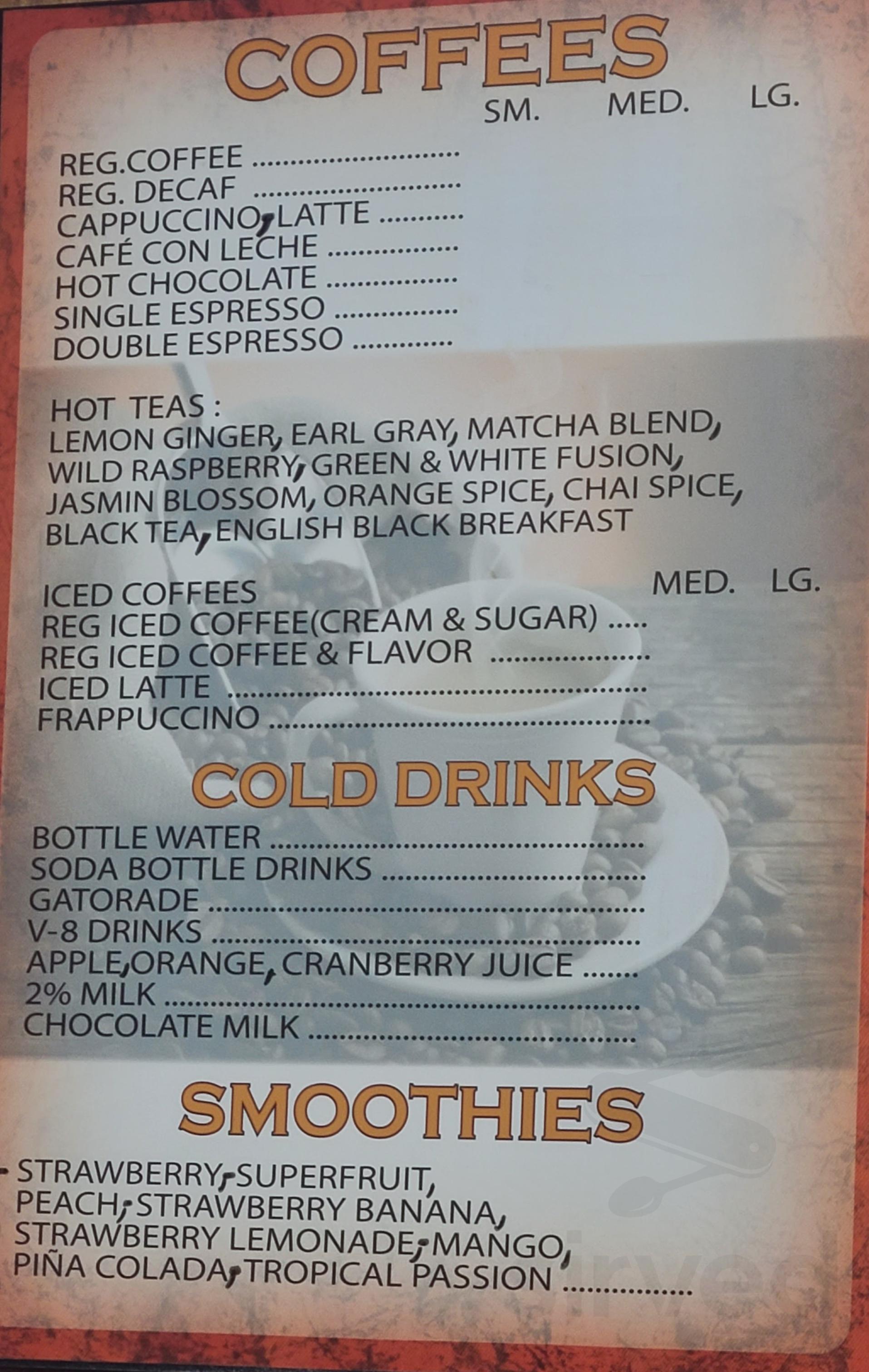 Fishhawk Bagels menu in Riverview, Florida, USA