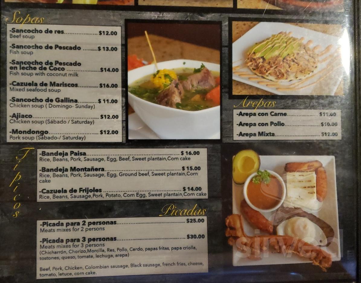 Los Antojos Restaurant menu in Miami, Florida, USA