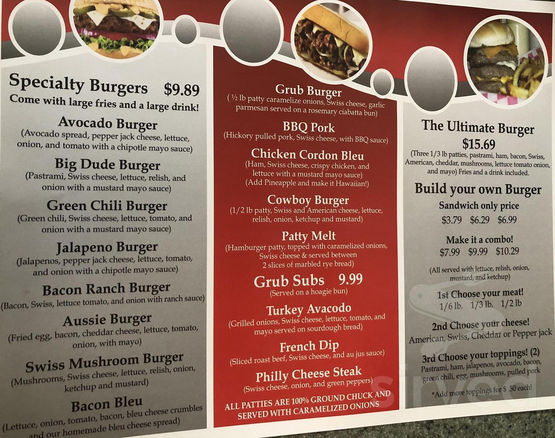 Country Grub menu in Naples, Utah, USA