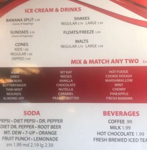 Country Grub menu in Naples, Utah, USA