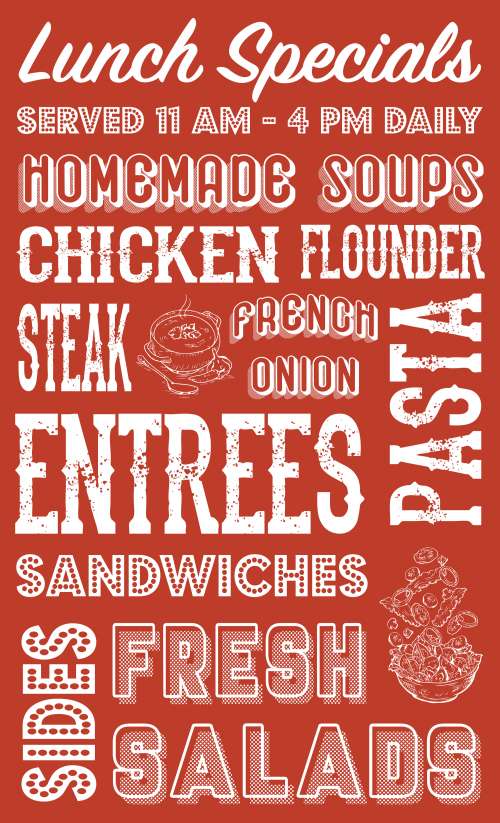 Landmark Restaurant Diner menu in Charlotte, North Carolina, USA