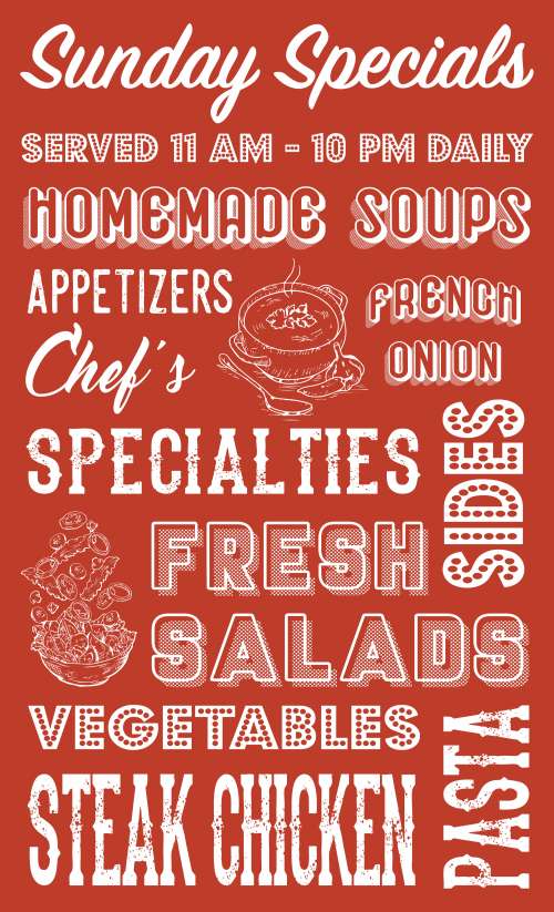 Landmark Restaurant Diner menu in Charlotte, North Carolina, USA