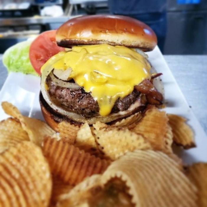 The RailYard menu in Bluefield, West Virginia, USA