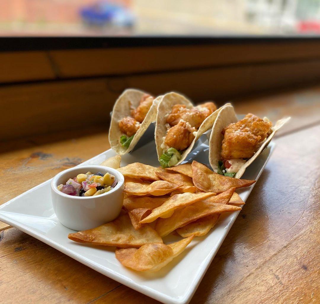 The RailYard menu in Bluefield, West Virginia, USA