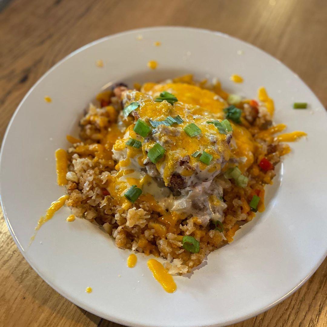 The RailYard menu in Bluefield, West Virginia, USA