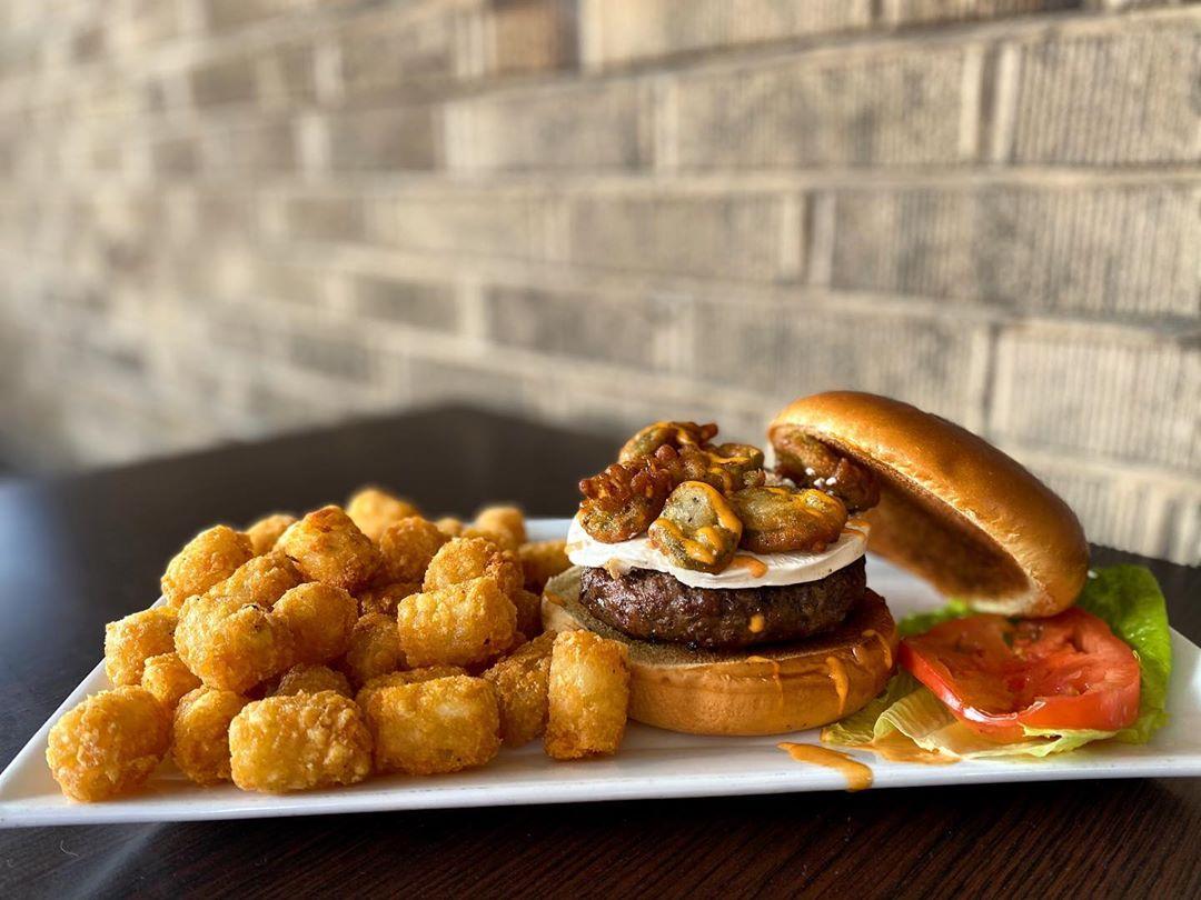 The RailYard menu in Bluefield, West Virginia, USA