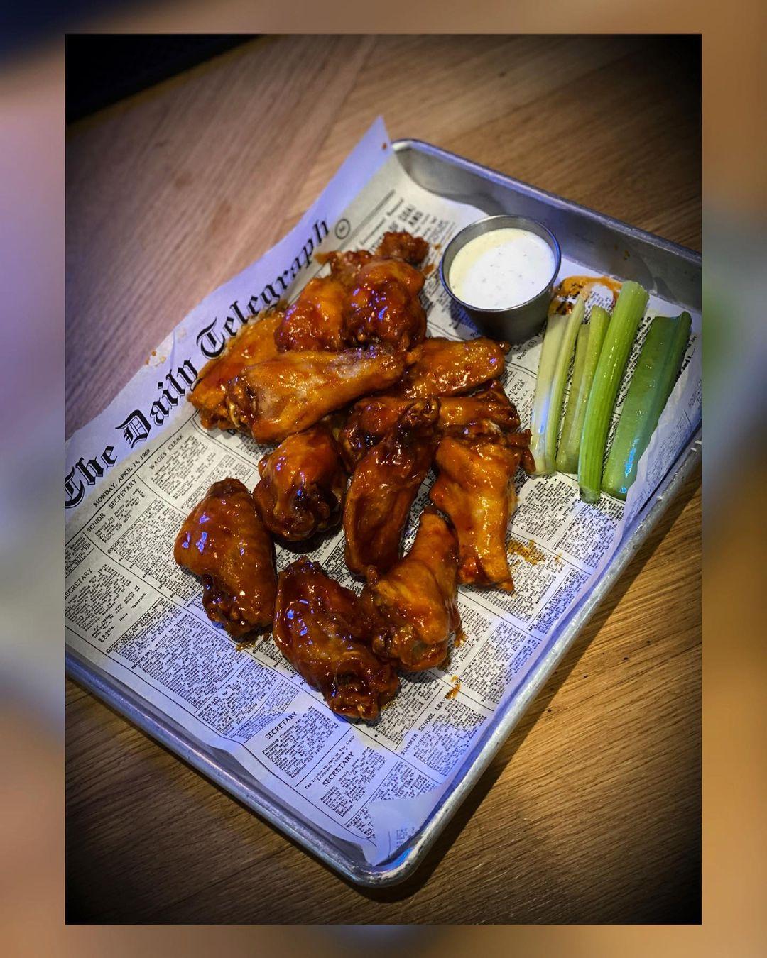 The RailYard menu in Bluefield, West Virginia, USA