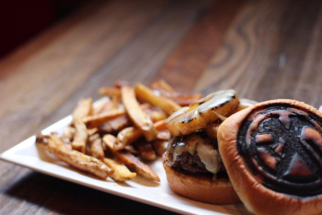 The RailYard menu in Bluefield, West Virginia, USA