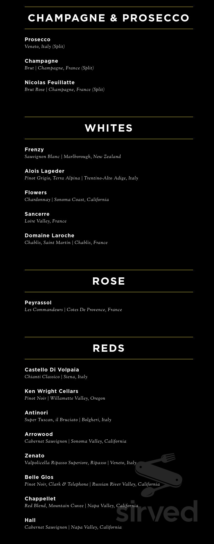 Limoncello Ristorante menu in Palm Beach Gardens, Florida, USA