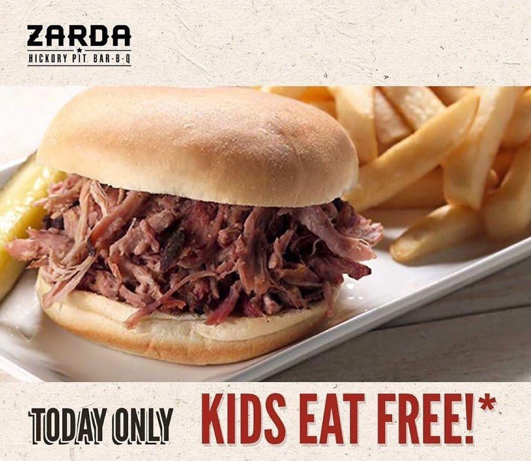 Zarda Bar-B-Q menu in Blue Springs, Missouri, USA