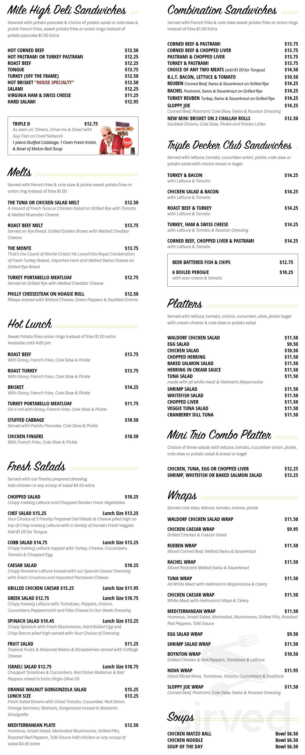 Flakowitz of Boynton menu in Boynton Beach, Florida, USA