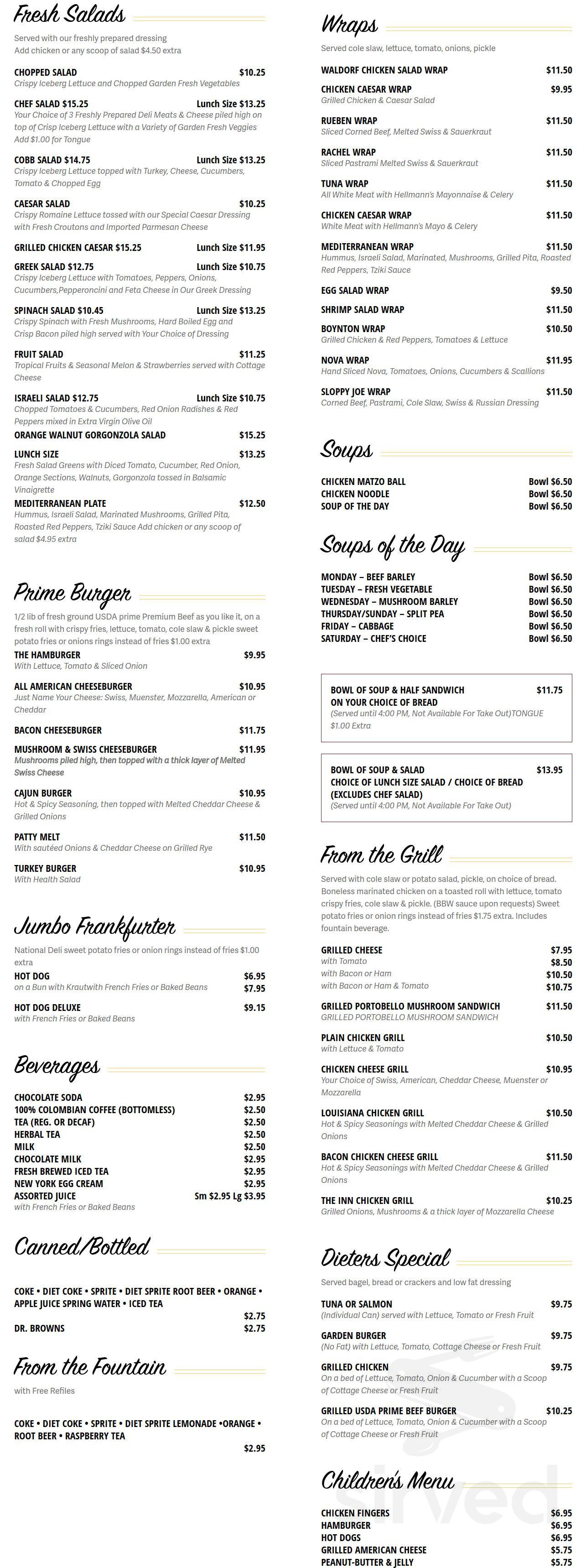 Menu - Boynton Beach FL's Flakowitz of Boynton | Sirved