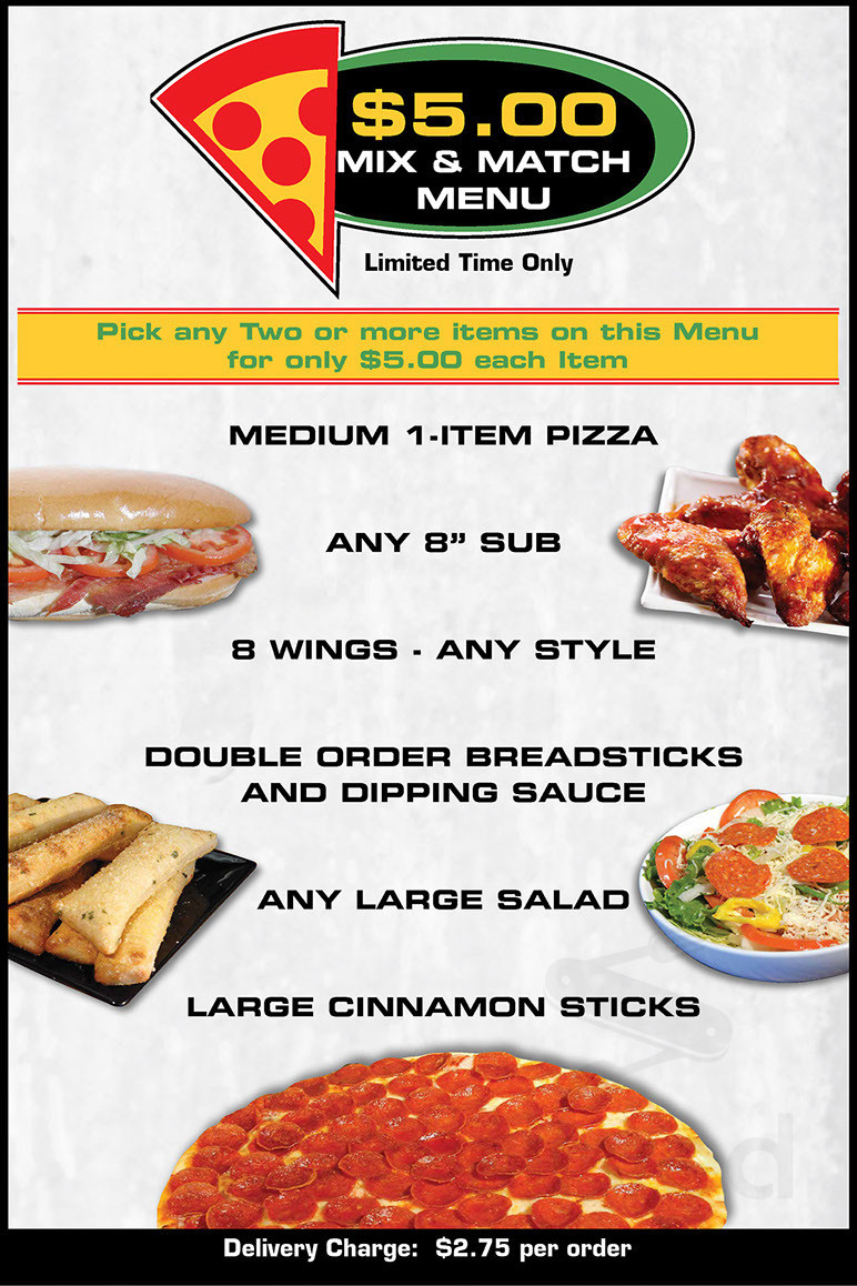 Minuteman Pizza menus in Columbus, Ohio, United States