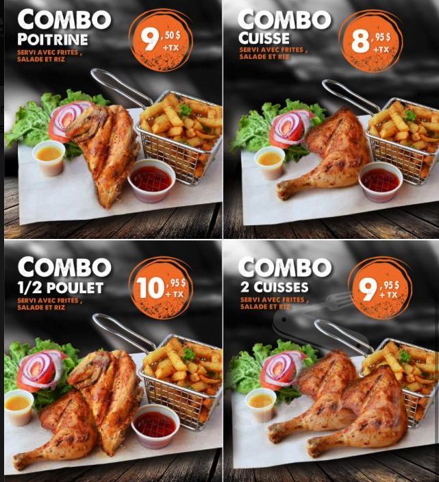 Menu - Montréal QC's Monteiro Grillades Portugaises - Côte-des-Neiges ...