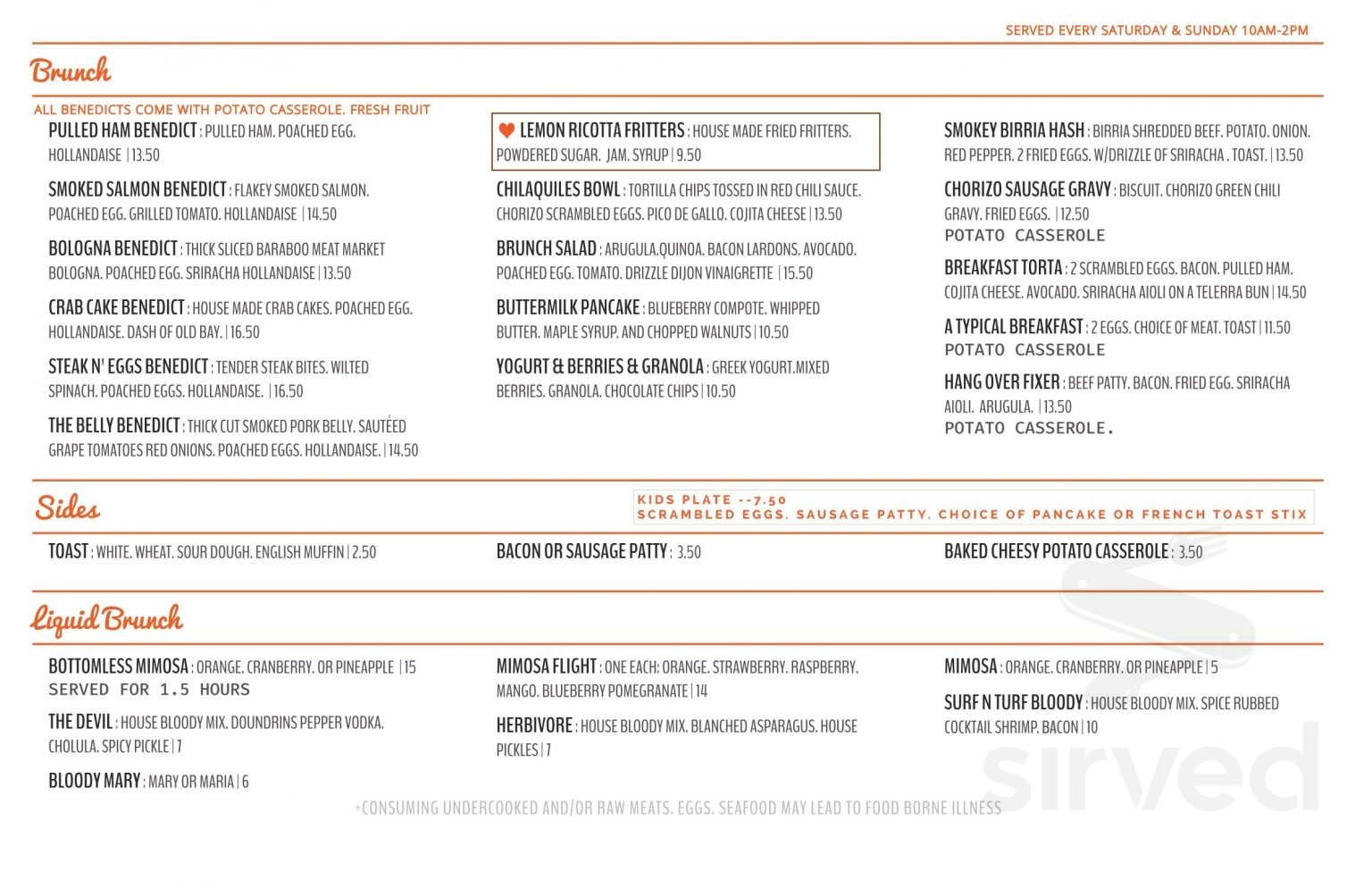 Tumbled Rock Brewery & Kitchen menu in Baraboo, Wisconsin, USA