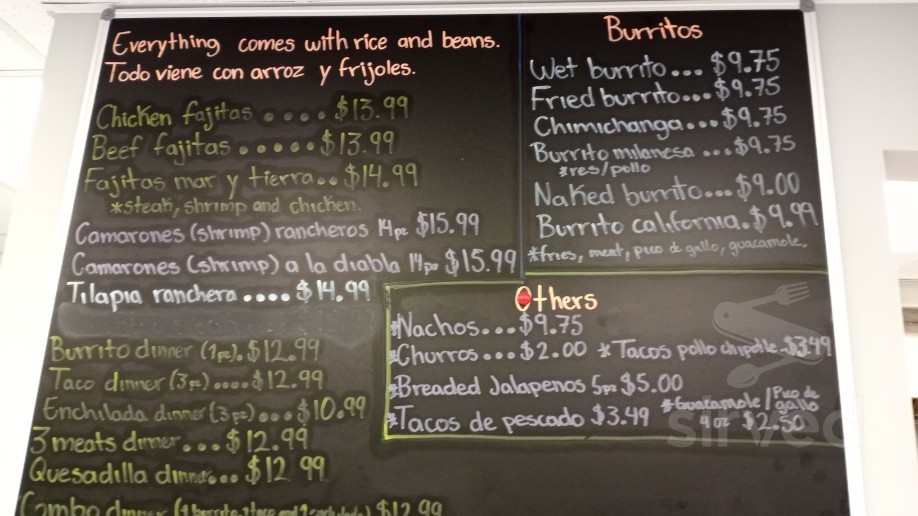 BORIMEX RESTAURANT LLC menus in Ypsilanti, Michigan, United States