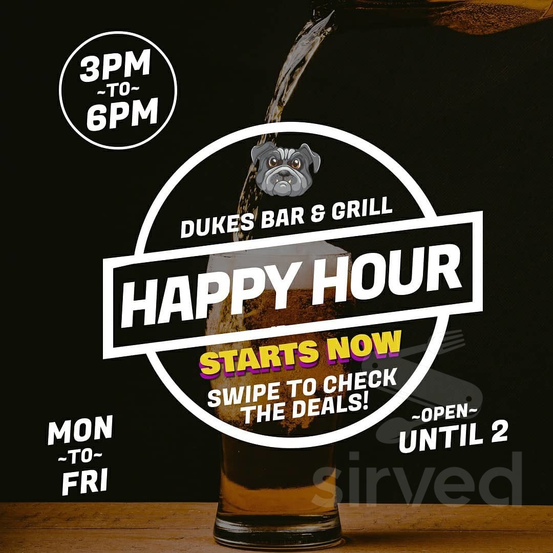 Dukes Bar & Grill menu in Harrisonburg, Virginia, USA