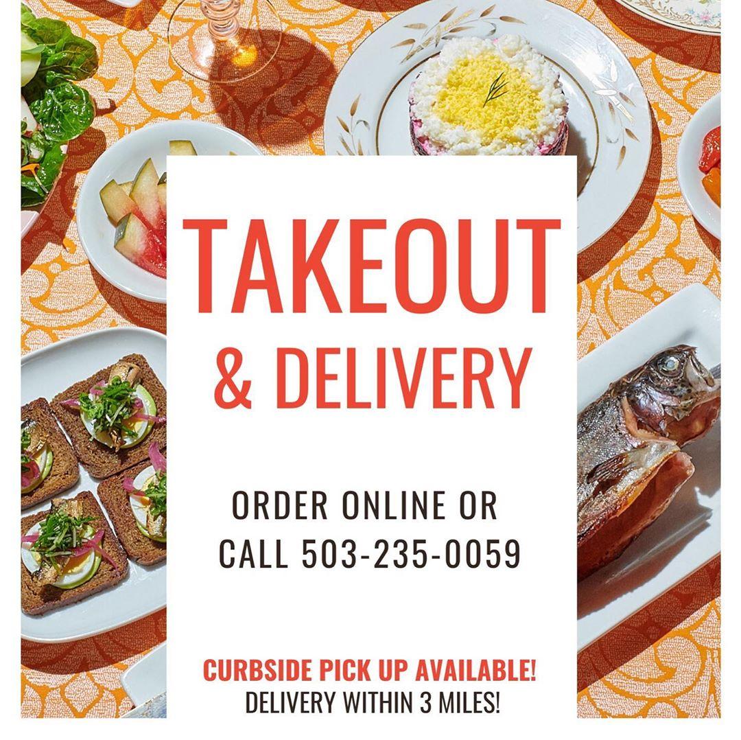 Menu for Kachka Lavka in Portland, Oregon, United States