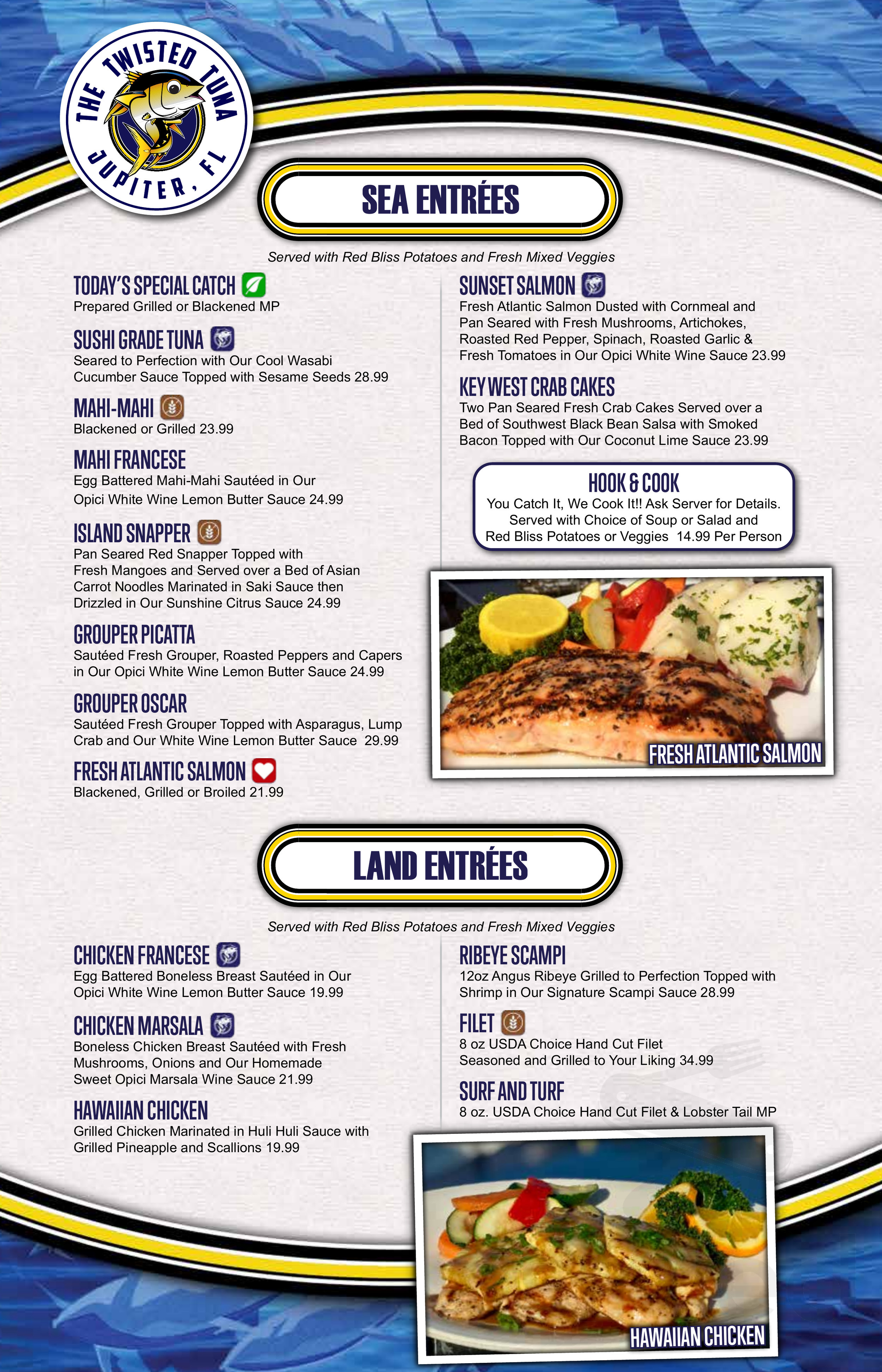 The Twisted Tuna - Jupiter FL menu in Jupiter, Florida, USA