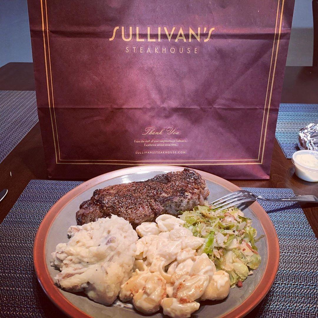 Sullivan's Steakhouse menu in Indianapolis, Indiana, USA