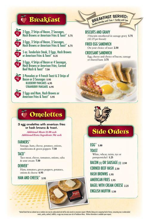 Applejack's Restaurant & Pub menu in Marinette, Wisconsin, USA