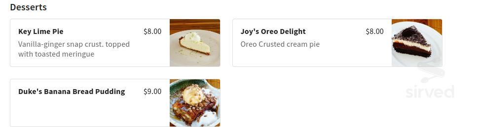 Duke'S on 7 menu in Minnetonka, Minnesota, USA