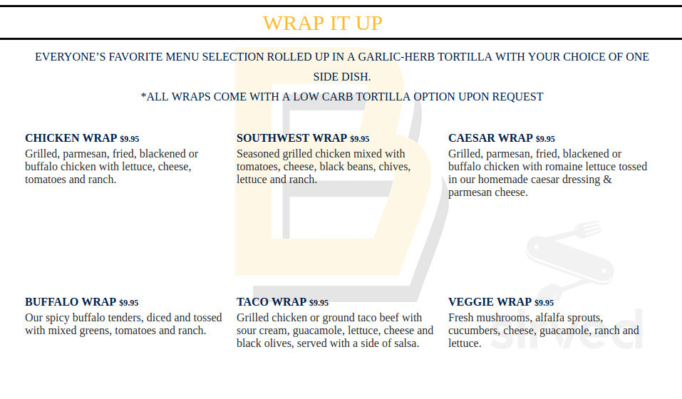 The Brook Restaurant and Bar menus in Tulsa, Oklahoma, United States