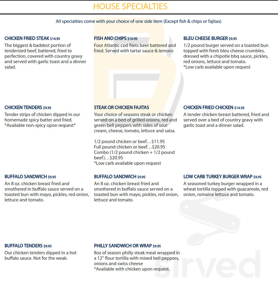 The Brook Restaurant and Bar menus in Tulsa, Oklahoma, United States