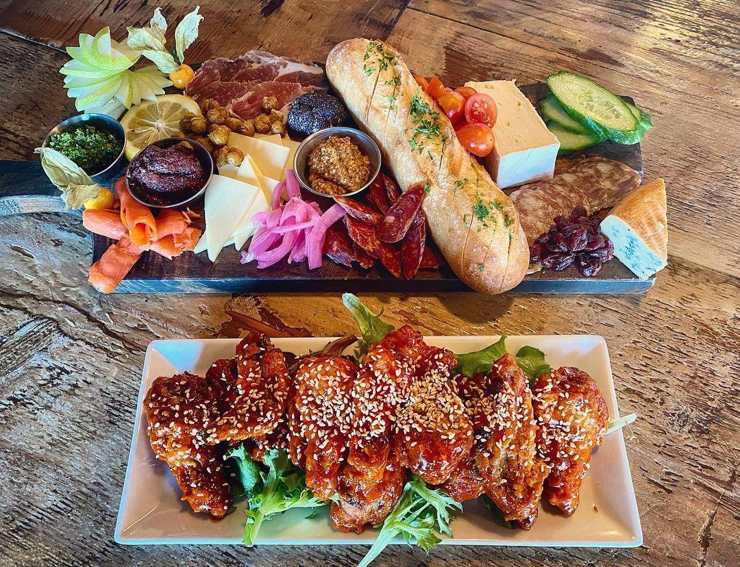 The Surly Mermaid menu in Sidney, British Columbia, Canada