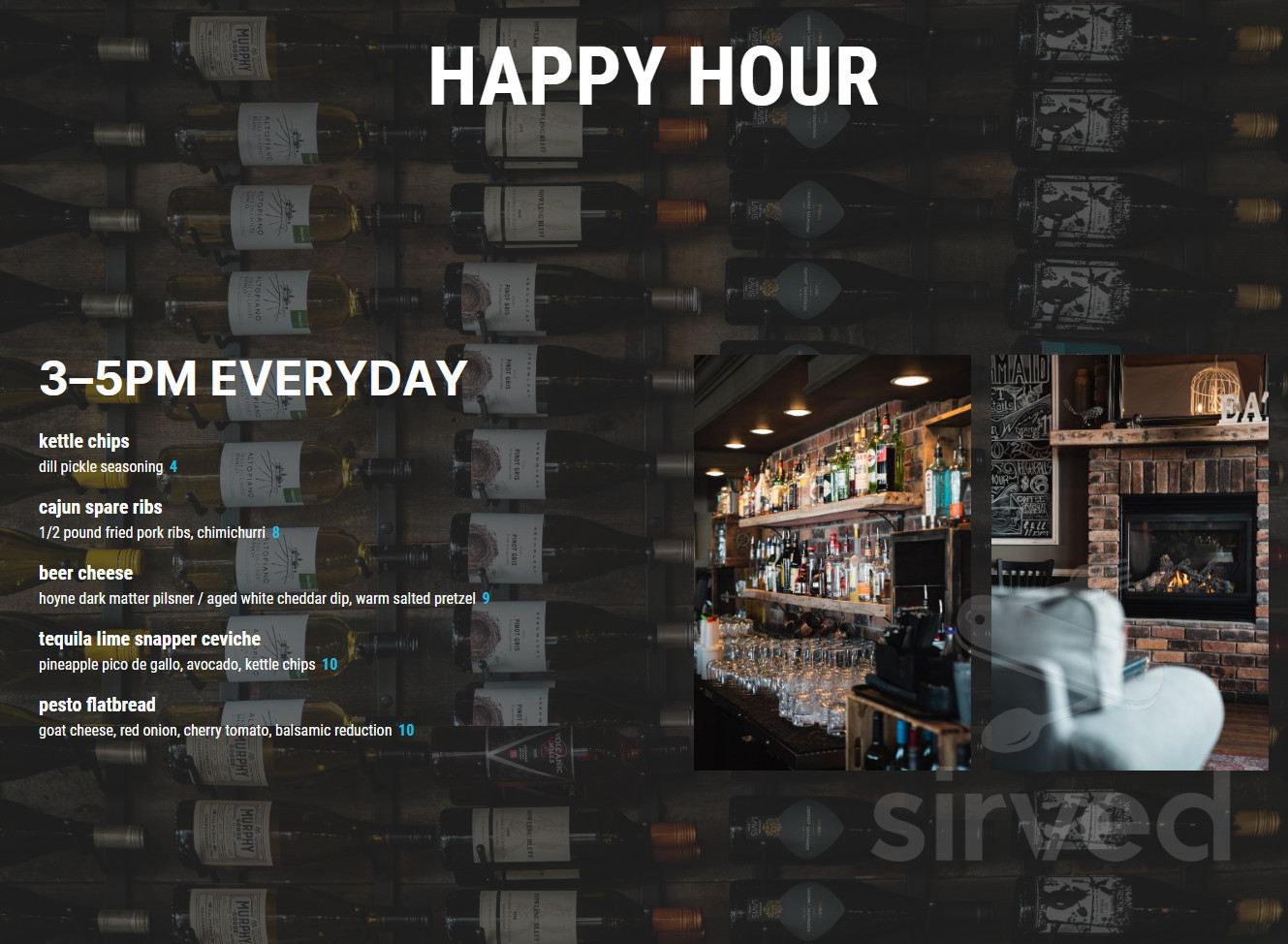 Menu - Sidney BC's The Surly Mermaid | Sirved