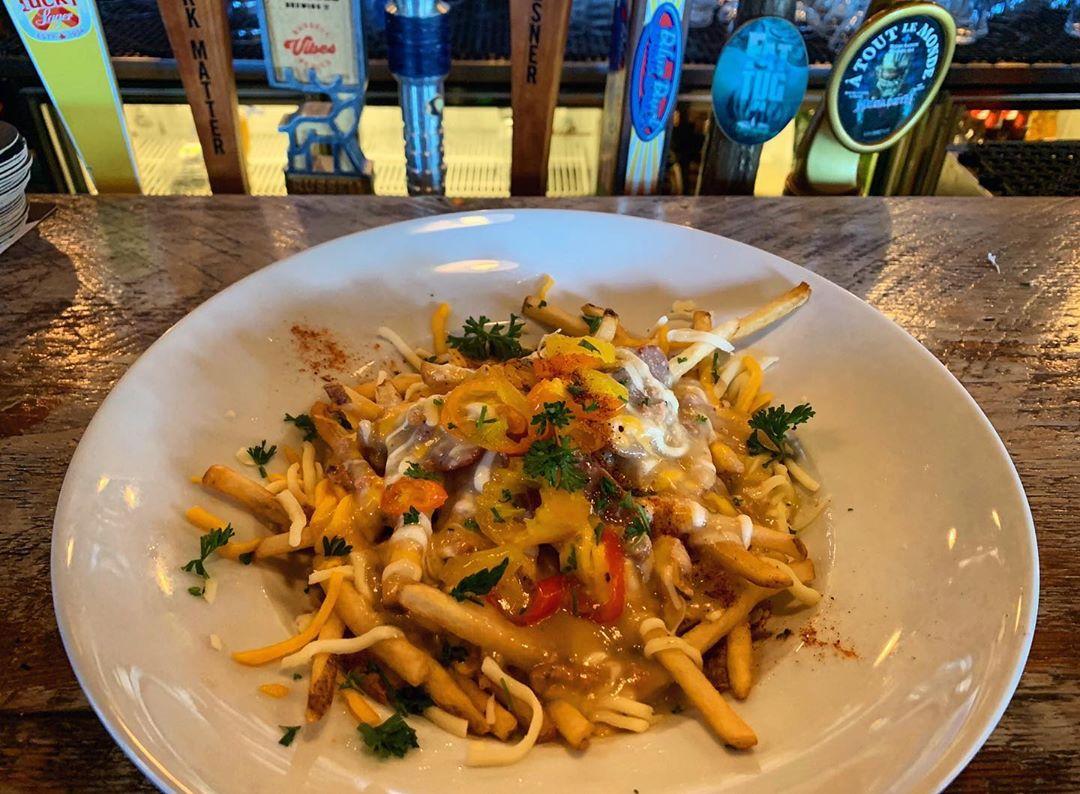 The Surly Mermaid menu in Sidney, British Columbia, Canada