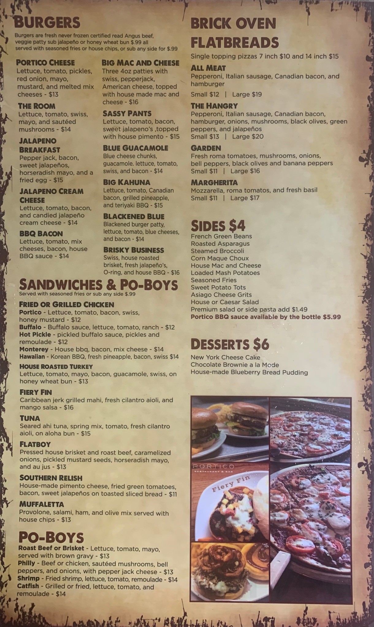 Portico | Monroe menu in Monroe, Louisiana, USA
